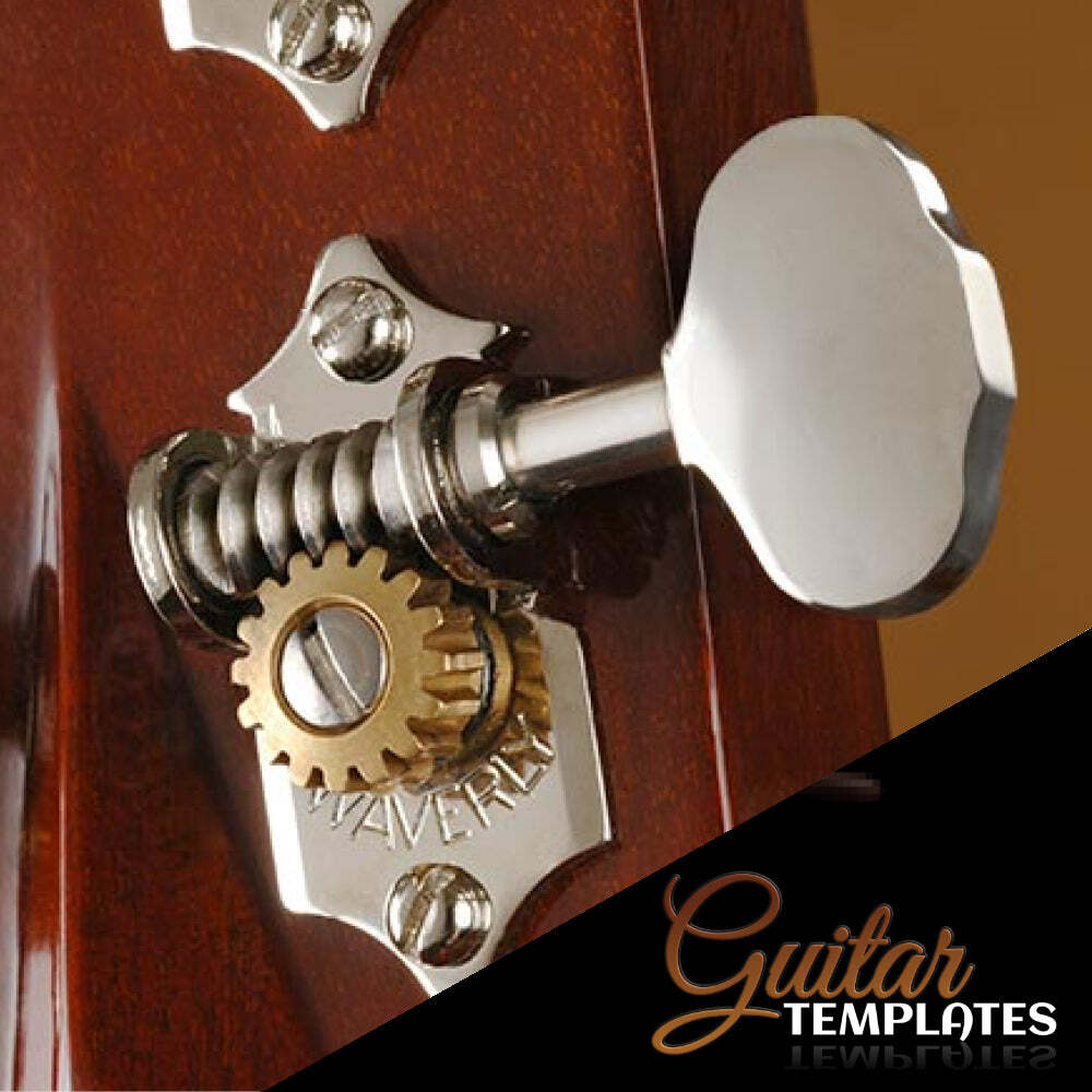 Waverly Guitar Tuners with Butterbean Knobs for Solid Pegheads