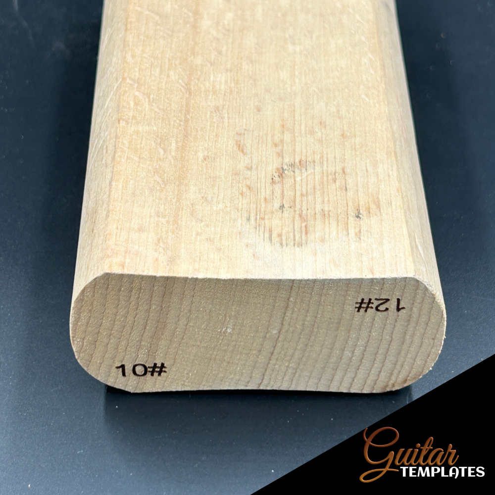 Fingerboard Radius Sanding Blocks - Double Sided - Guitar Templates