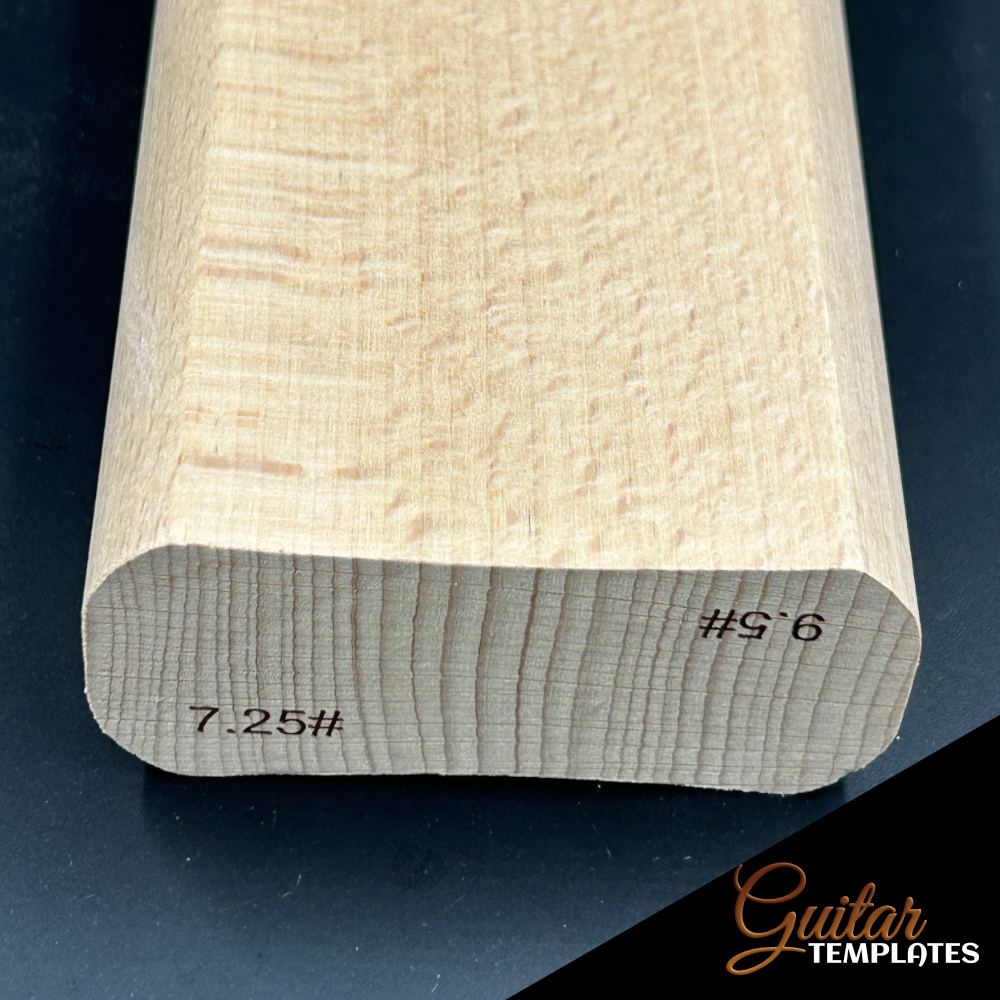 Fingerboard Radius Sanding Blocks - Double Sided - Guitar Templates