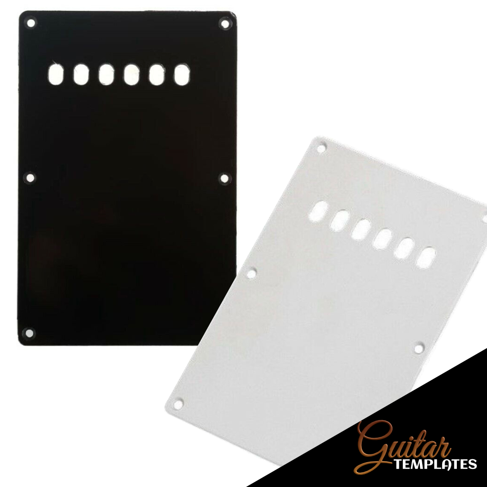 6 Hole Str Style Tremolo Cover Plates (2 colours)