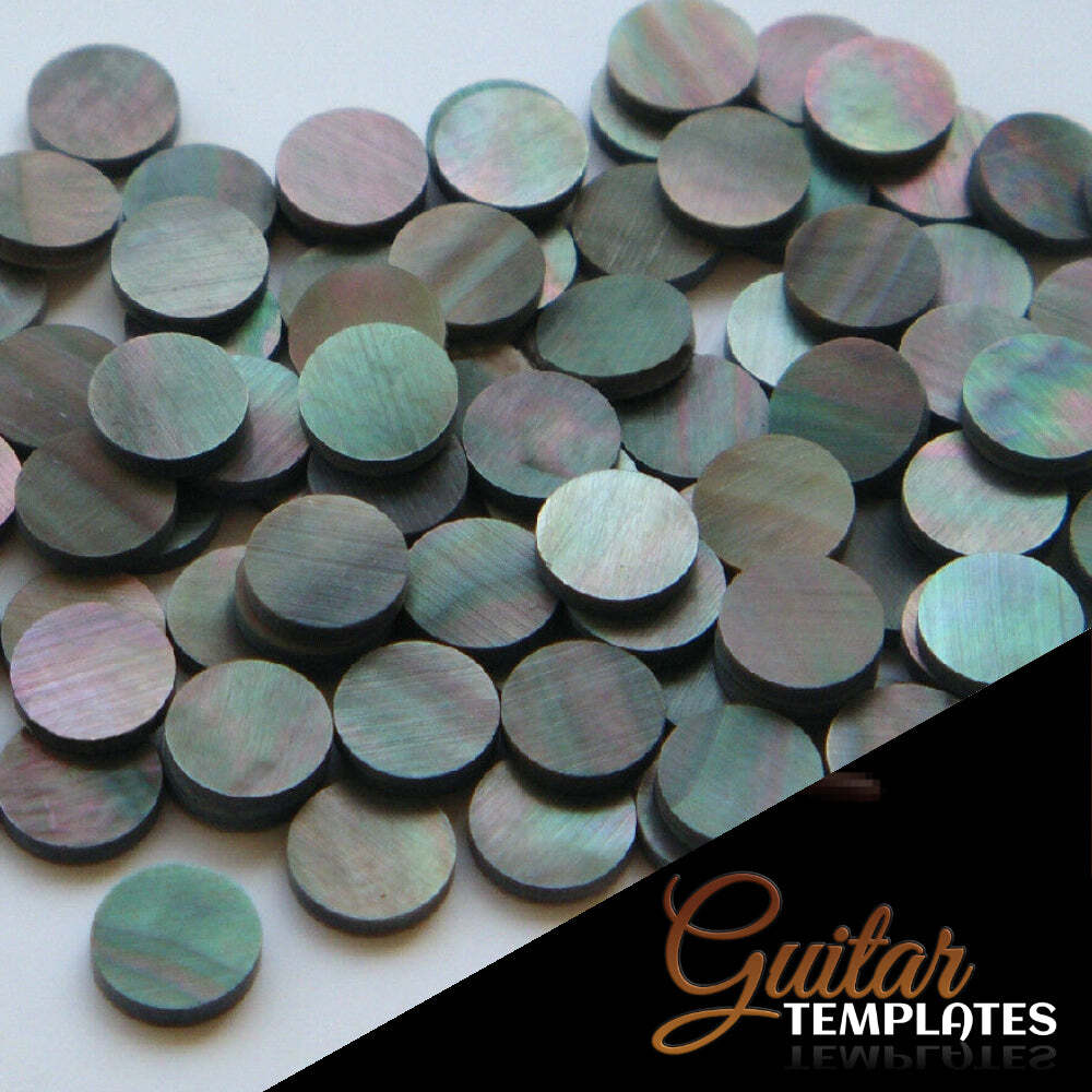 Black Mother of Pearl Dots - Guitar Templates