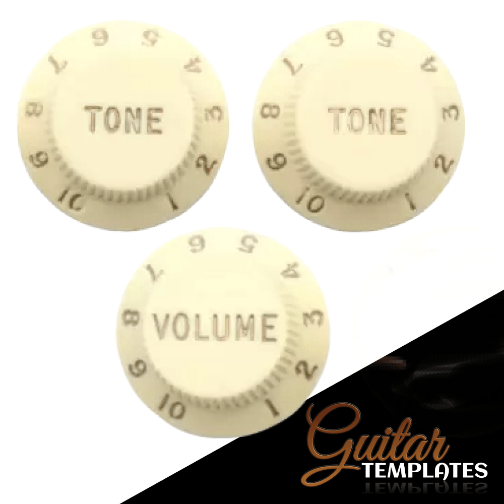 Fender® , Stratocaster® Knobs, 1 Volume, 2 Tone - 3 pack