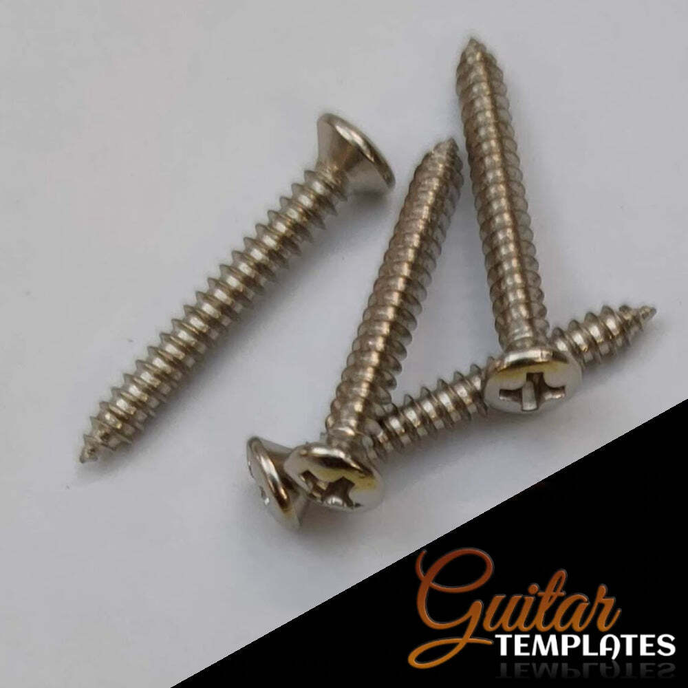 Tremolo Bridge Mount Screws 25mm Long - Guitar Templates