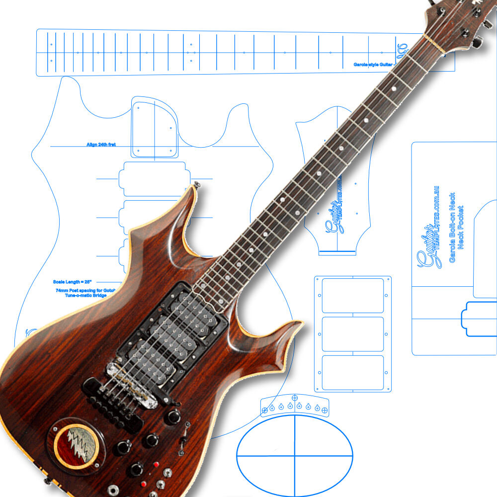Garcia Style Template - Guitar Templates