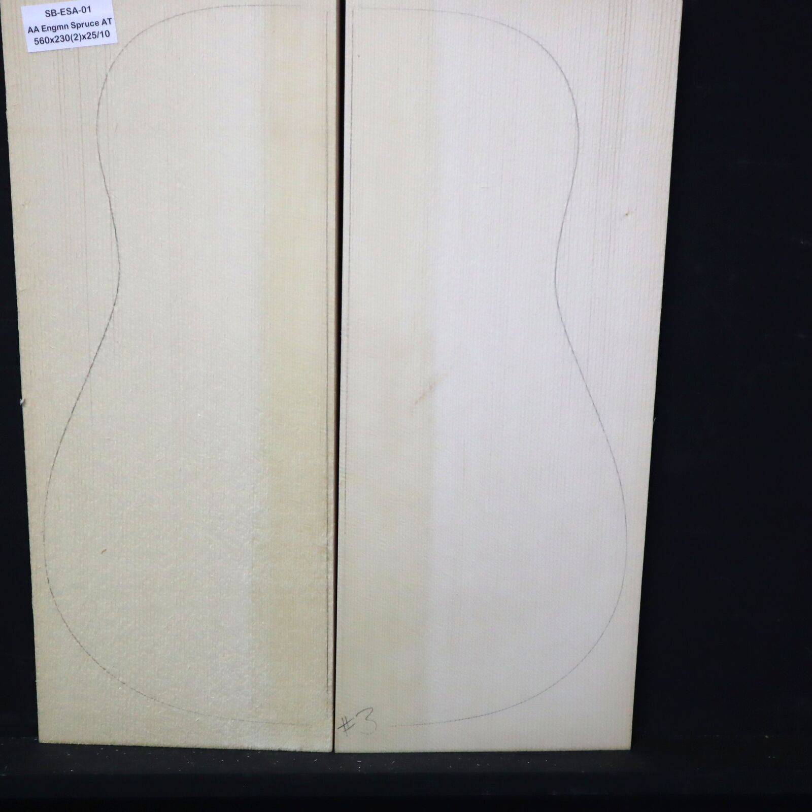 AA Engelmann Spruce ARCHTOP Soundboard