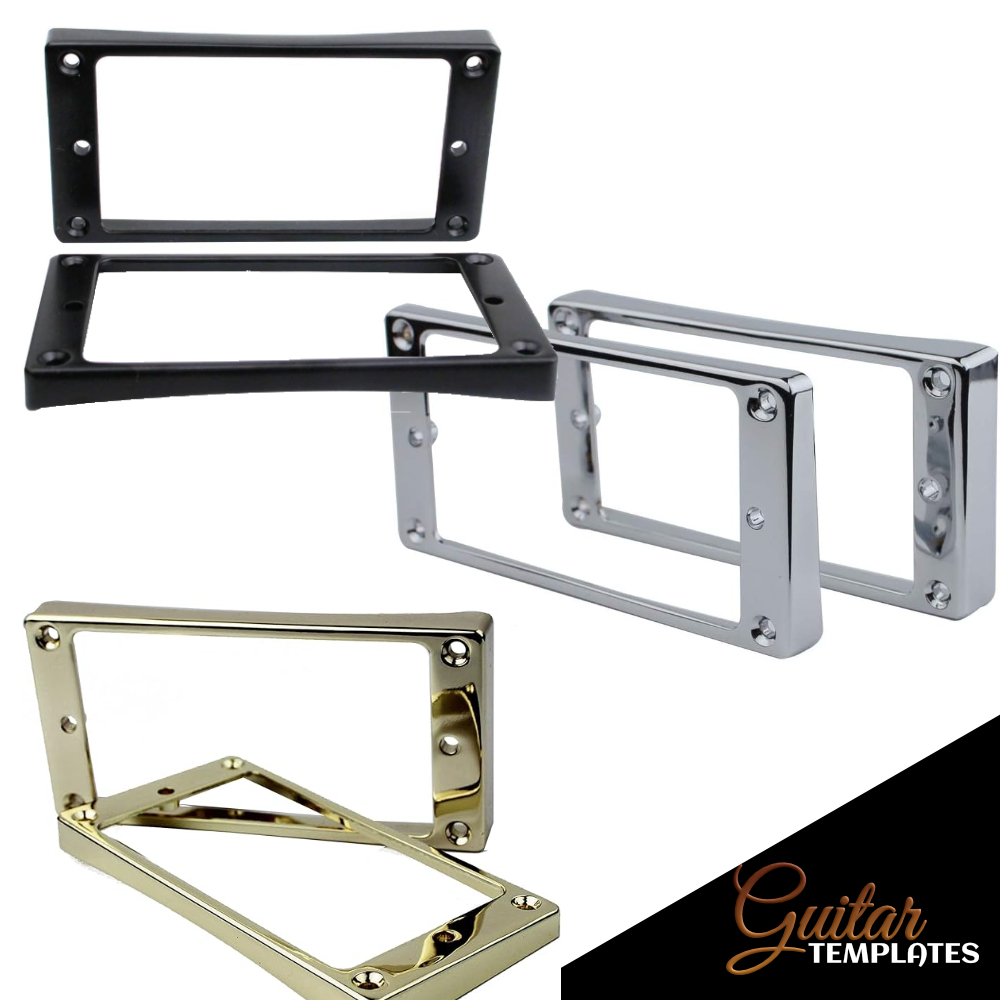 Humbucker Curved Tapered Metal pickup rings