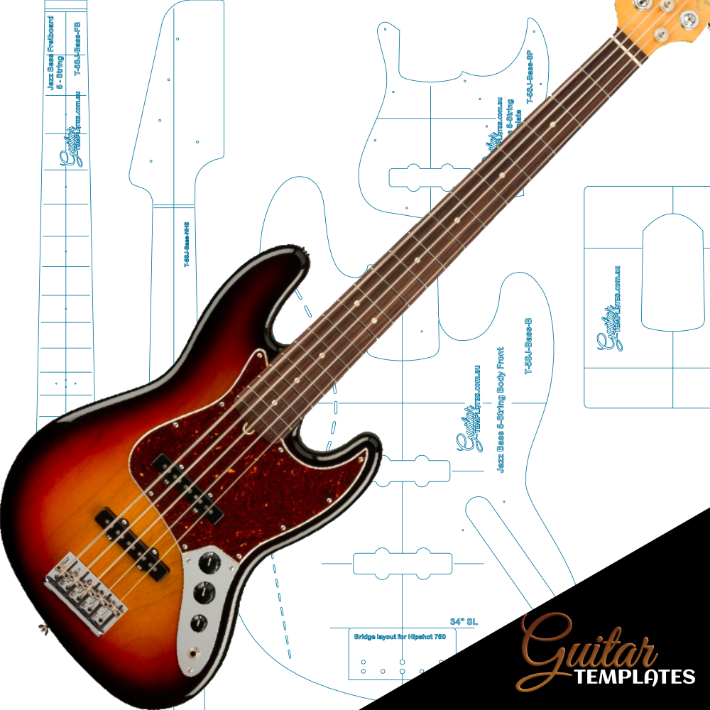 5 String FJ-Bass Style Template - Guitar Templates