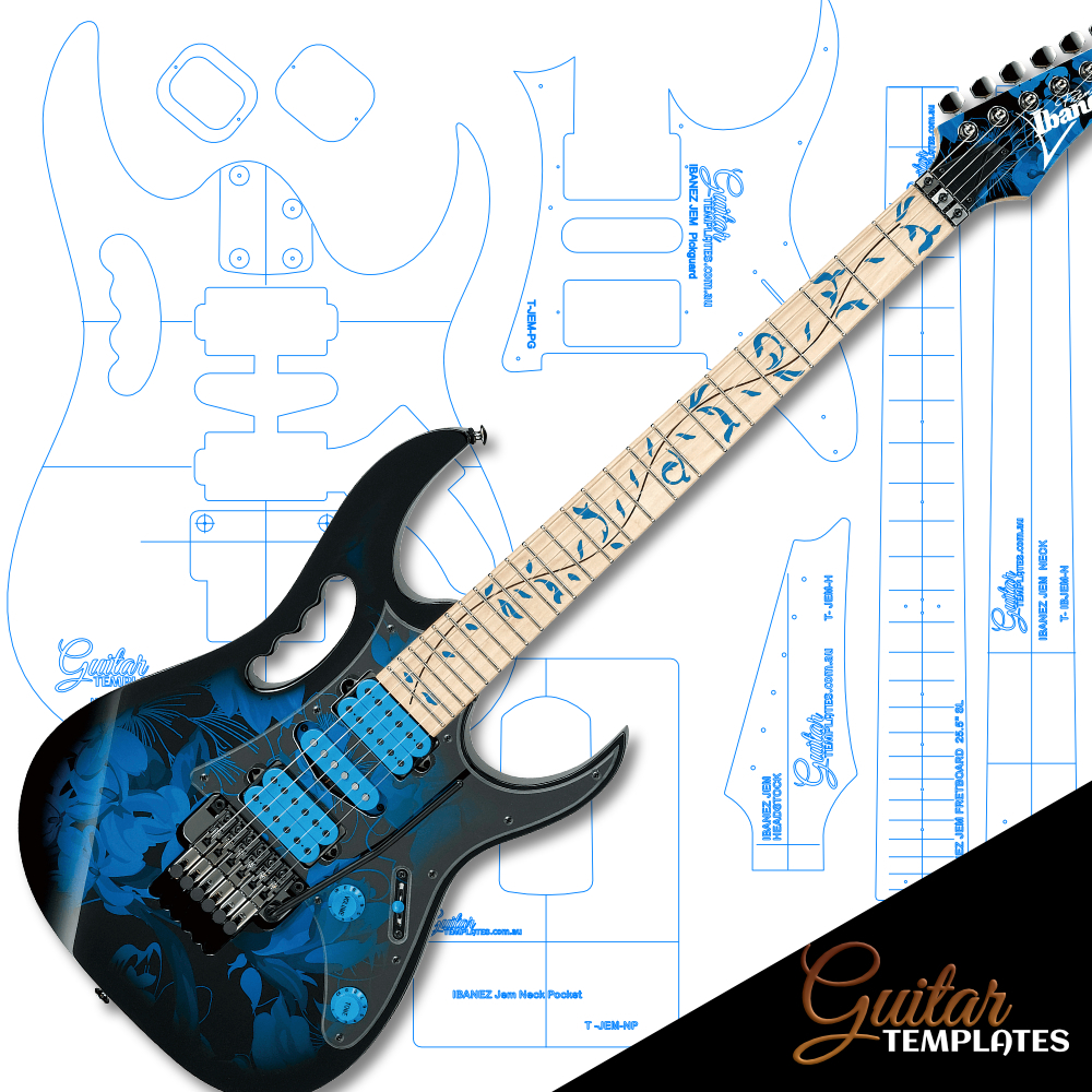 Jem Style Template Set - Guitar Templates