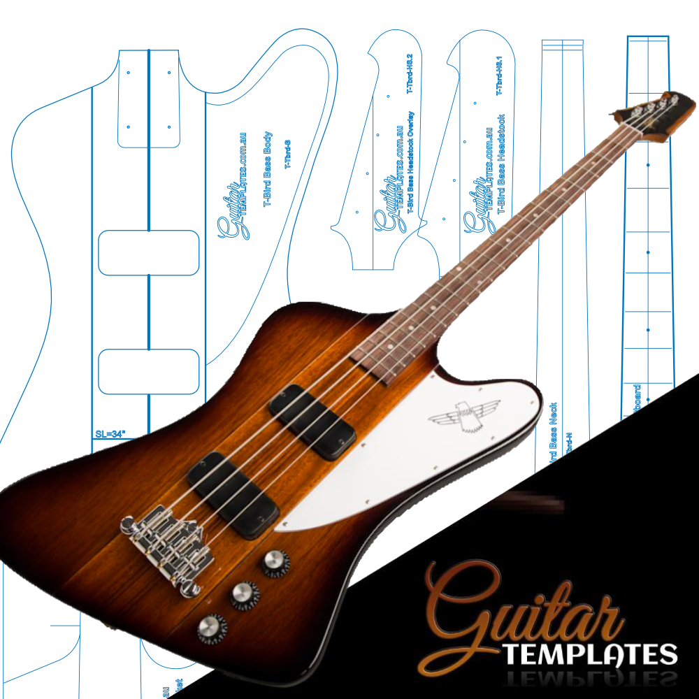 Thunderbird Style Template - Guitar Templates