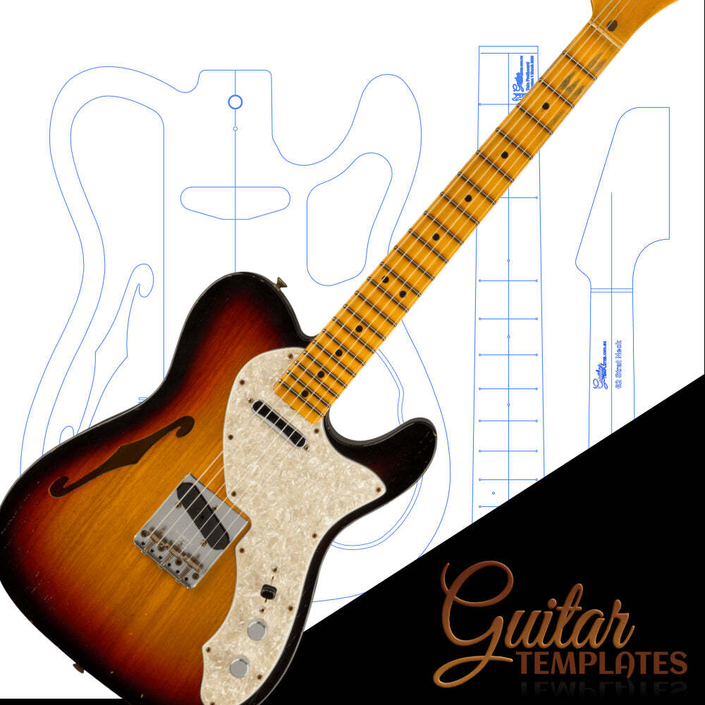 Thinline Tel-Style Template - Guitar Templates