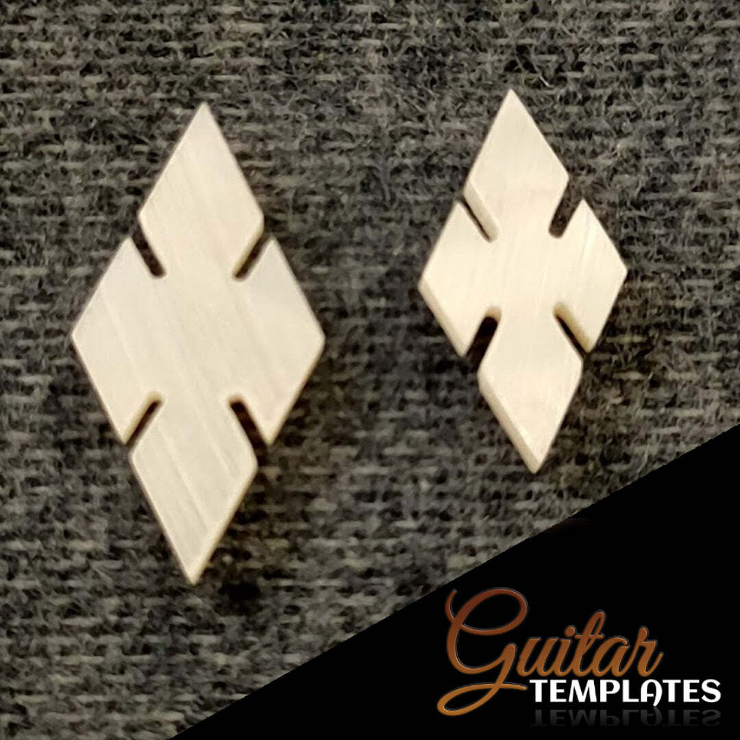 White Diamond Mother of Pearl Inlays - Guitar Templates