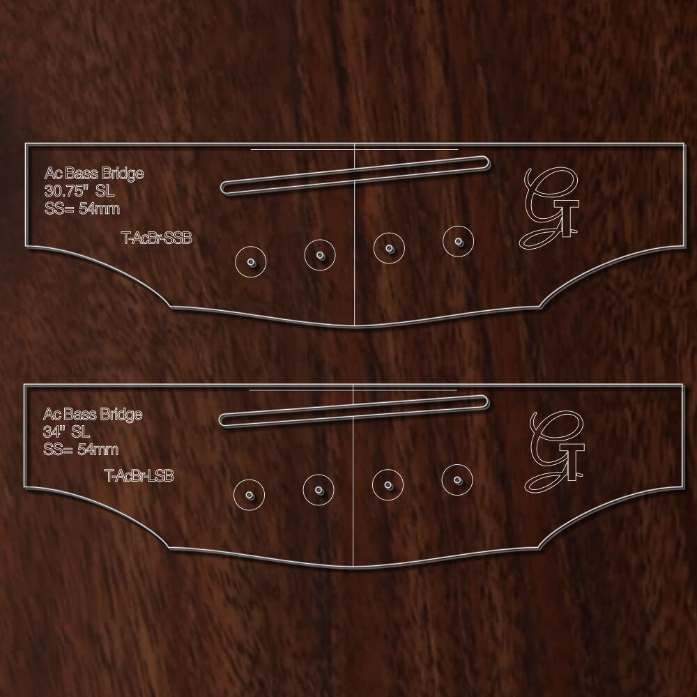 Acoustic Bass Bridge Templates