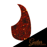 Teardrop Pickguards for Acoustic Guitars - Guitar Templates
