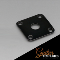 Les Paul Style Metal Jack Plate - Guitar Templates