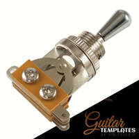Les Paul 3 Position Switch, US Retro-Fit - Guitar Templates